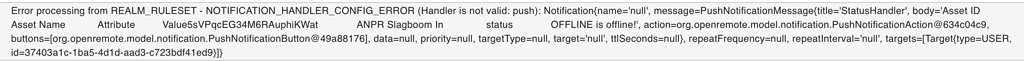 Push notification in when-then rule not working - Rules: When-Then, Flows and Groovy - OpenRemote