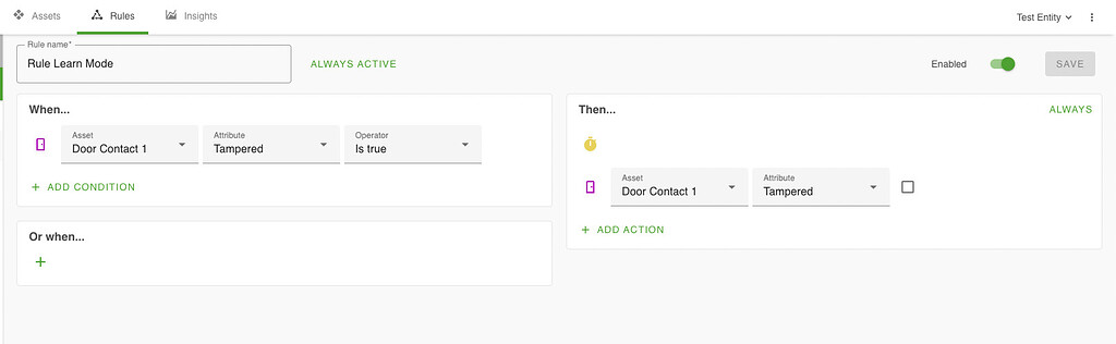 Adding Delay in When-Then Rule in OpenRemote - Rules: When-Then, Flows and Groovy - OpenRemote