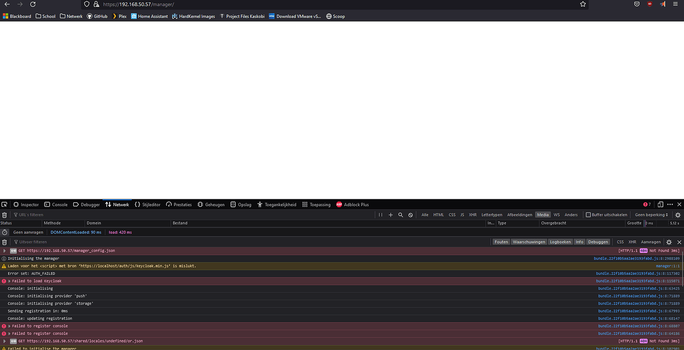 Quickinstall instructions leading to blank manager screen - Manager UI - OpenRemote
