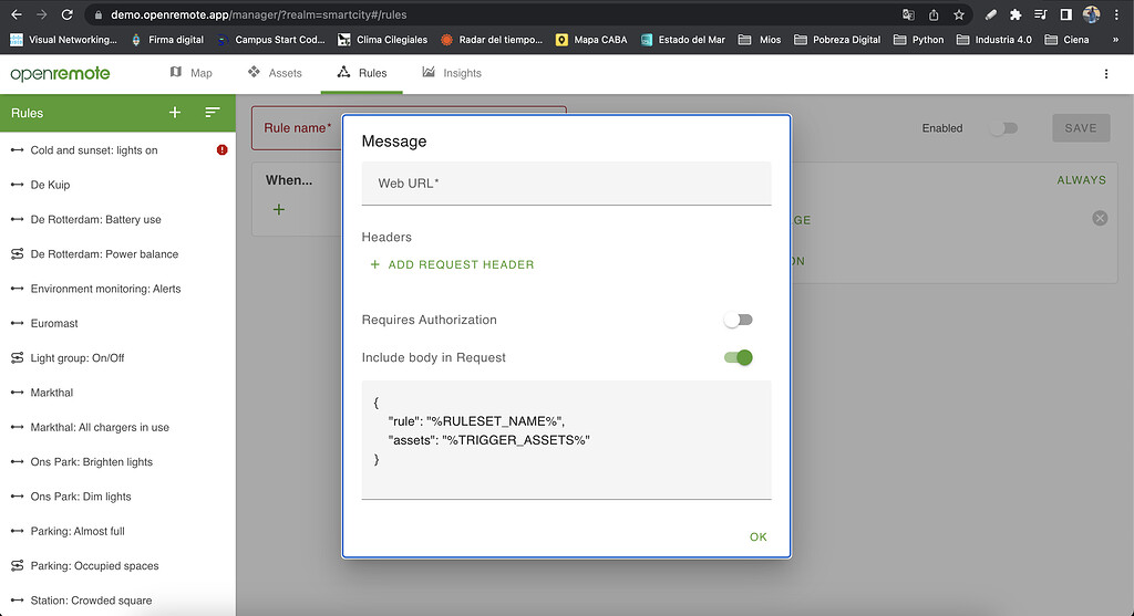 Support for When-Then Rules Webhook Action - Telegram Integration - Rules: When-Then, Flows and ...