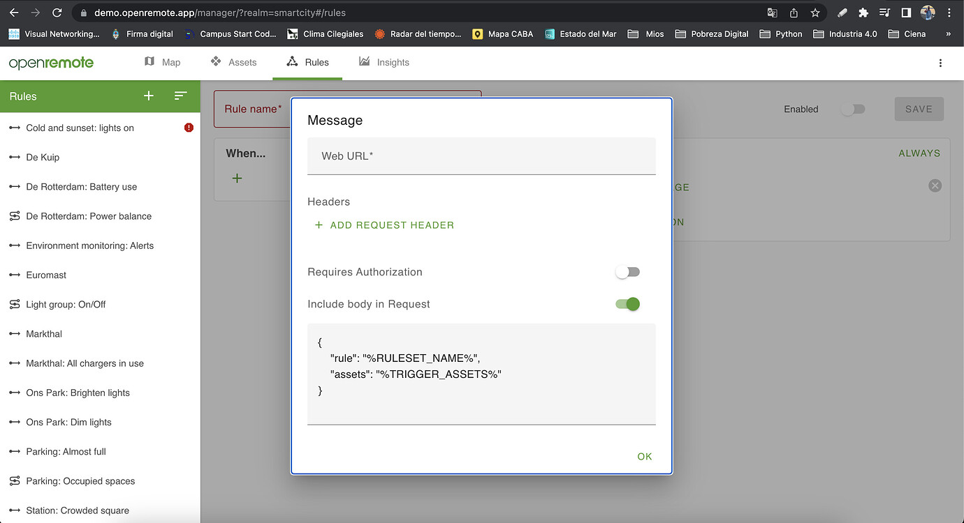 Support for When-Then Rules Webhook Action - Telegram Integration - Rules: When-Then, Flows and ...