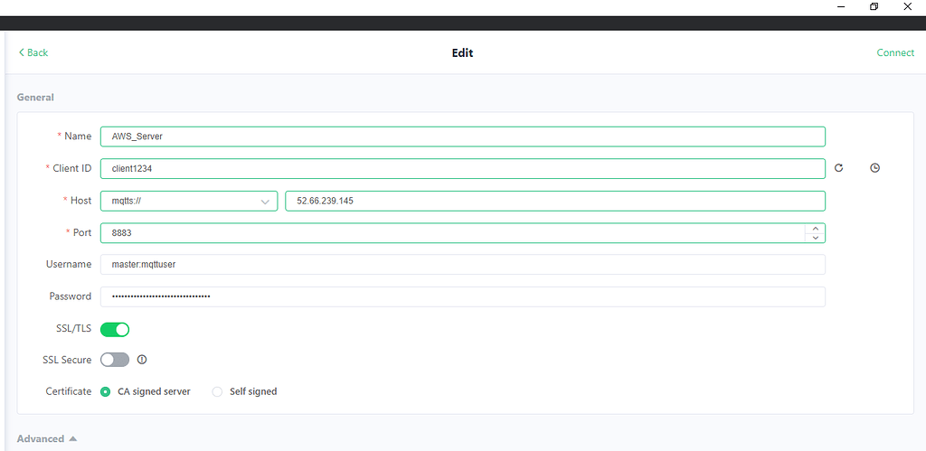I want to connect MQTTx with my Openremote - Agents, Protocols and APIs - OpenRemote