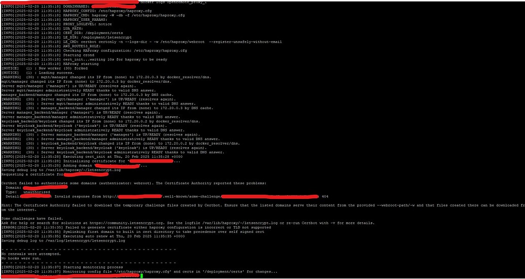 Custom Deployment with ssl certificate - Custom Deployment - OpenRemote