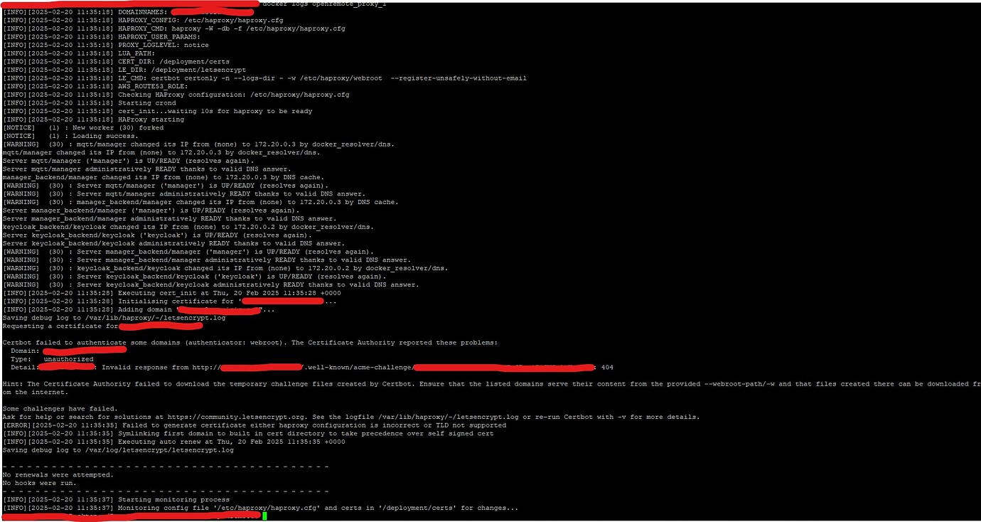 Custom Deployment with ssl certificate - Custom Deployment - OpenRemote