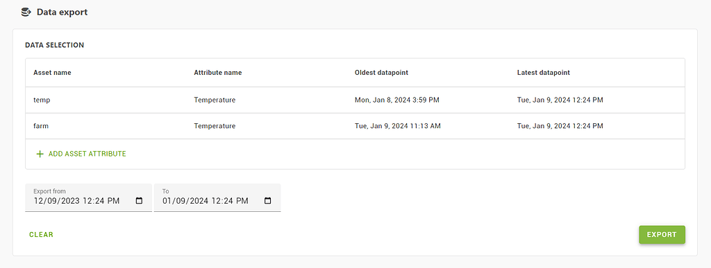 Export data not working - Manager UI - OpenRemote