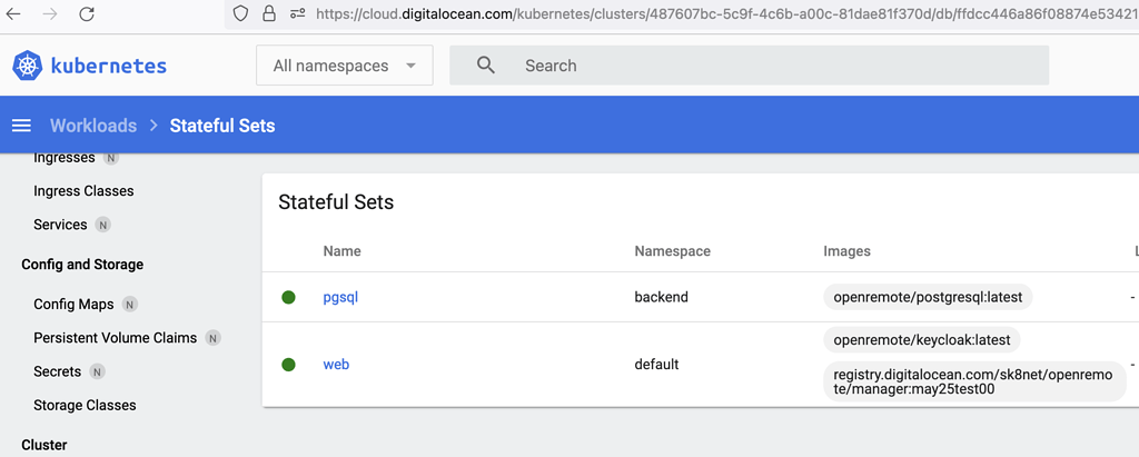Woohoo! I got the whole stack running in k8s on DigitalOcean - Custom ...