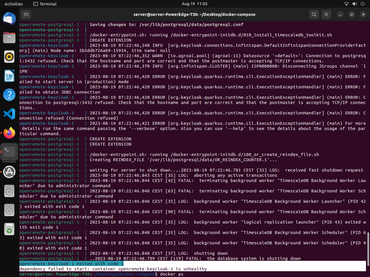 Openremote Keycloak Error Custom Deployment OpenRemote